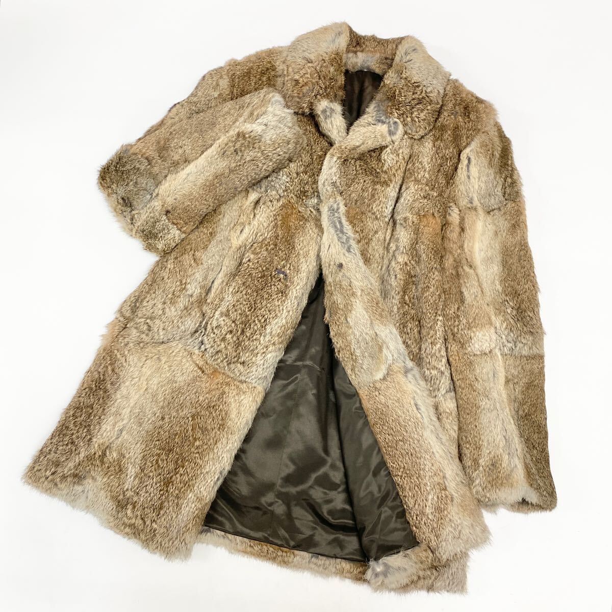 【目立った傷や汚れなし】Cl18 COMME CA DU MODE MEN コムサデモードメン アウター ラビットファー 毛皮コート ファーコート リアルファー メンズ 紳士服 M相当の落札 ...
