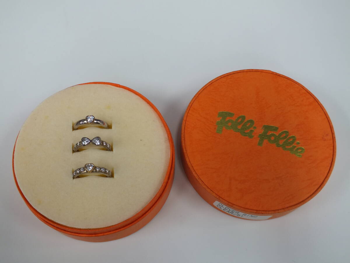 【傷や汚れあり】Folli Follie フォリフォリ 3連 クローバー×ハート リング 指輪 激安1円スタートの落札情報詳細 - Yahoo!オークション落札価格検索 オークフリー