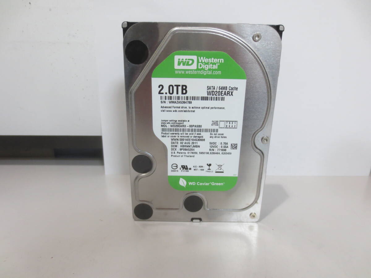 【目立った傷や汚れなし】Western Digital WD Blueシリーズ 3.5インチ内蔵HDD 4TB SATA3(6Gb/s ...