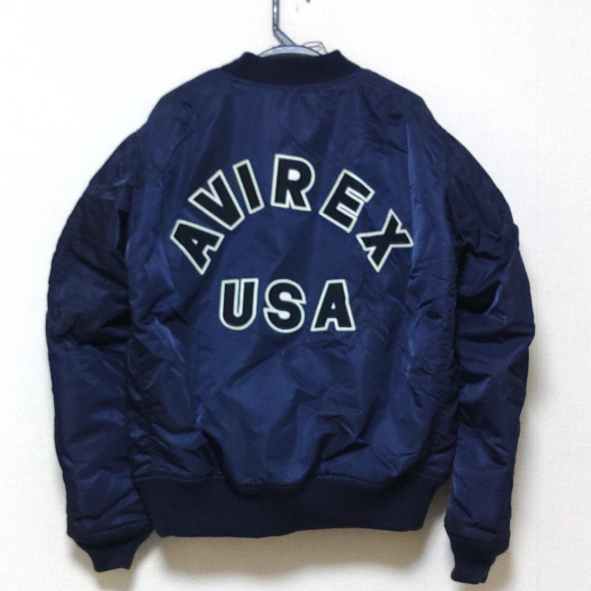 【目立った傷や汚れなし】アヴィレックス MA-1 フライトジャケット『AVIREX USA』アップリケ/コマーシャルロゴ/バックロゴ【AVIREX★ROYAL BLUE★希少2XL】の落札情報 ...