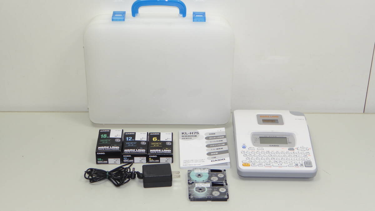 【傷や汚れあり】CASIO ネームランド 本体 KL-H75 カシオ ラベル用品 カートリッジ付き NAME LANDの落札情報詳細 - Yahoo!オークション落札価格検索 オークフリー