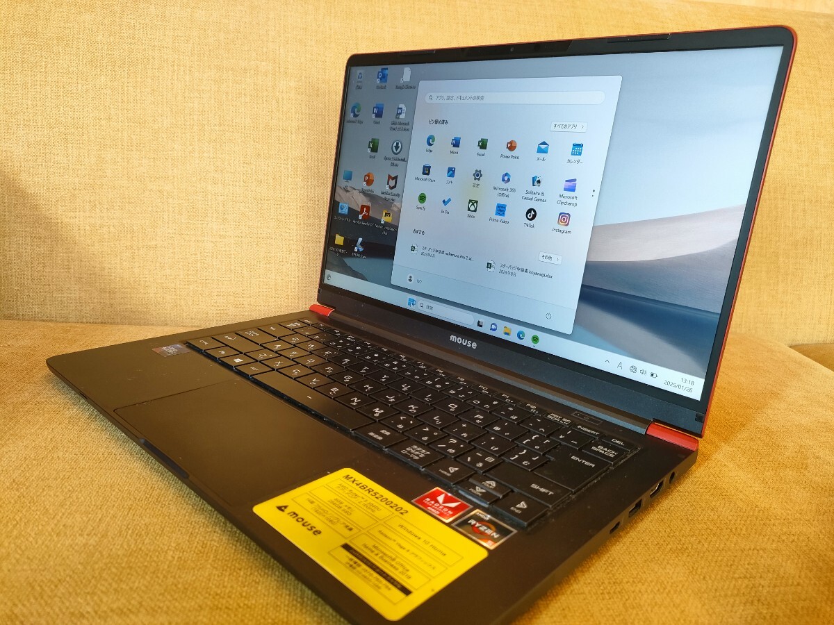 即決！mouse computer W650EH core i7-3632QM@2.20GHz 4コア8スレッド GeForce GT740M SSD120G HDD500G 8G ...