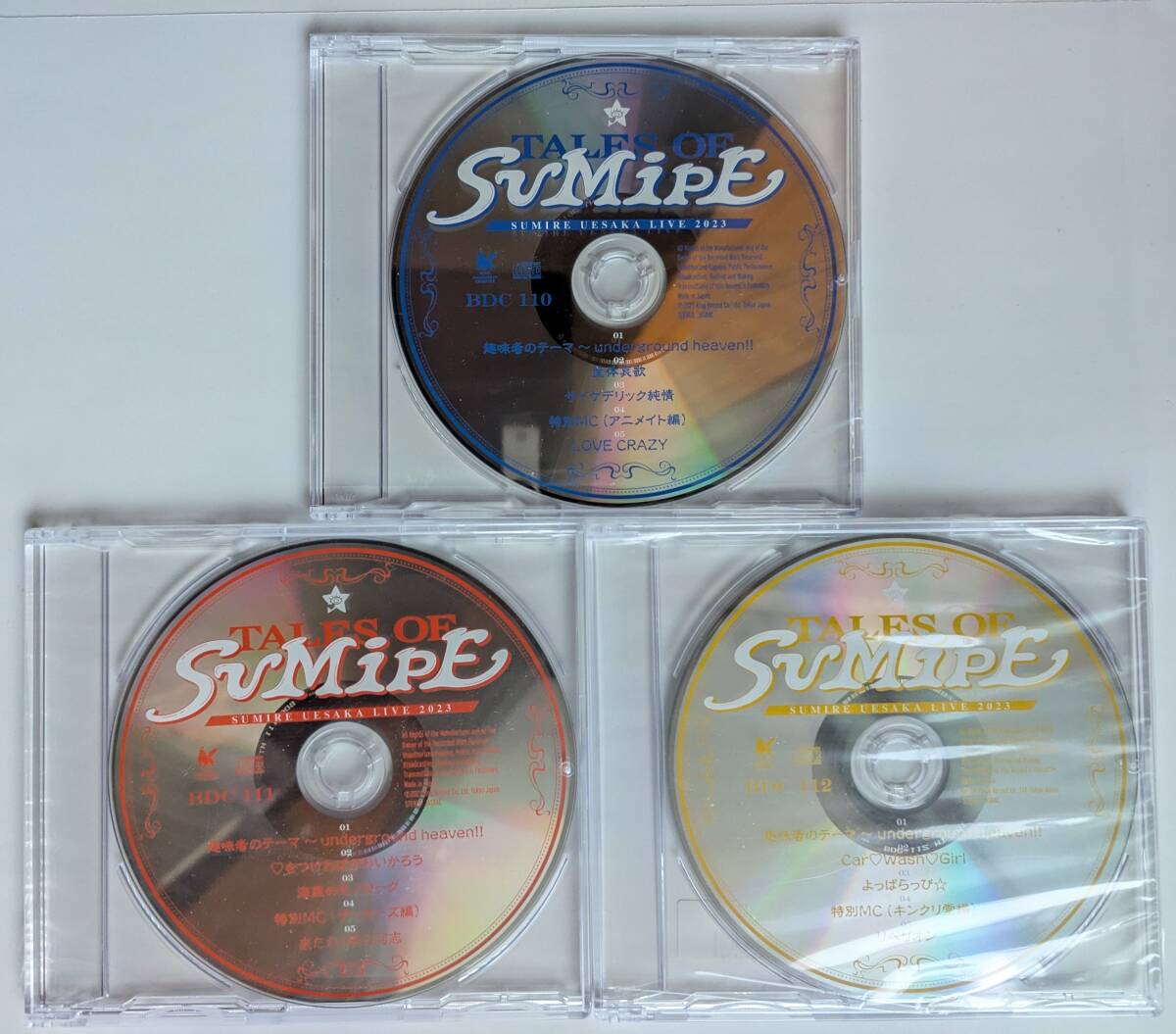 【目立った傷や汚れなし】 即決 上坂すみれ SUMIRE UESAKA LIVE 2023 TALES OF SUMIPE Blu-ray 早期予約キャンペーン 特典CD3枚 アニメイト ...