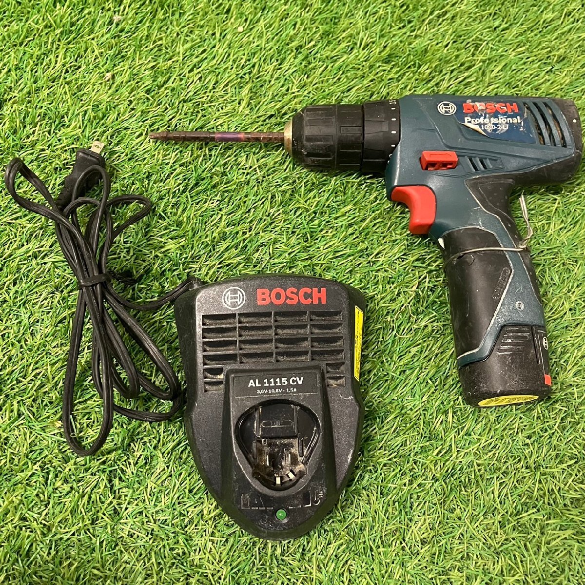 【やや傷や汚れあり】【現状品】『2-1019』BOSCH ボッシュ バッテリードライバードリル GAR1080-2-LI 10.8V 電動工具 ...