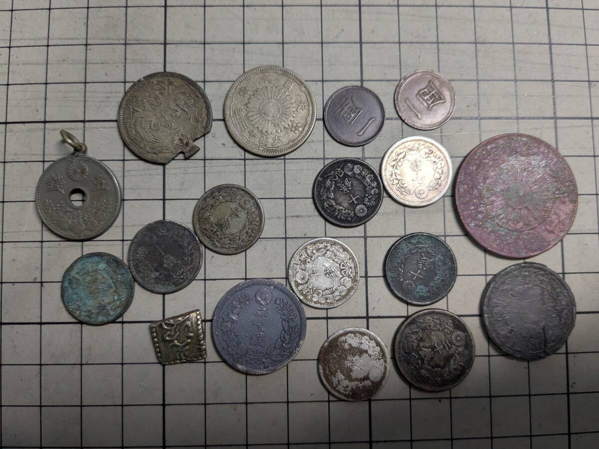 【やや傷や汚れあり】状態の悪い日本の銀貨など まとめ 総重量59gの落札情報詳細 - Yahoo!オークション落札価格検索 オークフリー
