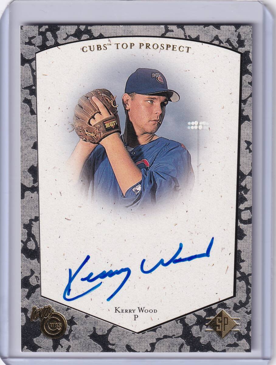 【目立った傷や汚れなし】ケリー・ウッド 直筆サインカード 1997 UPPER DECK SP TOP PROSPECTS AUTOGRAPH ...