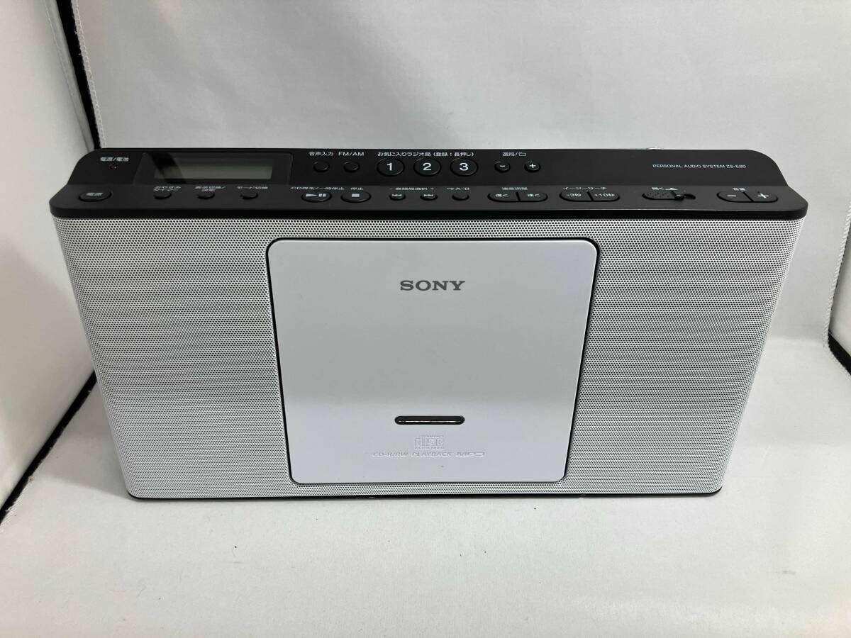 【やや傷や汚れあり】SONY ZS-E80 W (ホワイト) ラジカセ（ゆ18-08-12）の落札情報詳細 - Yahoo!オークション落札価格検索 オークフリー