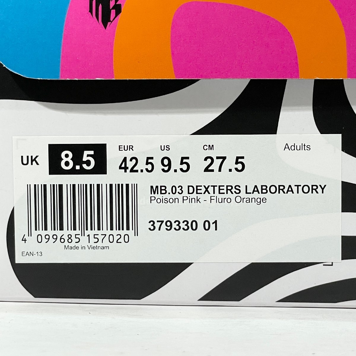 【未使用】27.5cm PUMA MB.03 DEXTERS LABORATORY 379330-01 プーマ MB.03 デクスターズラボ ...