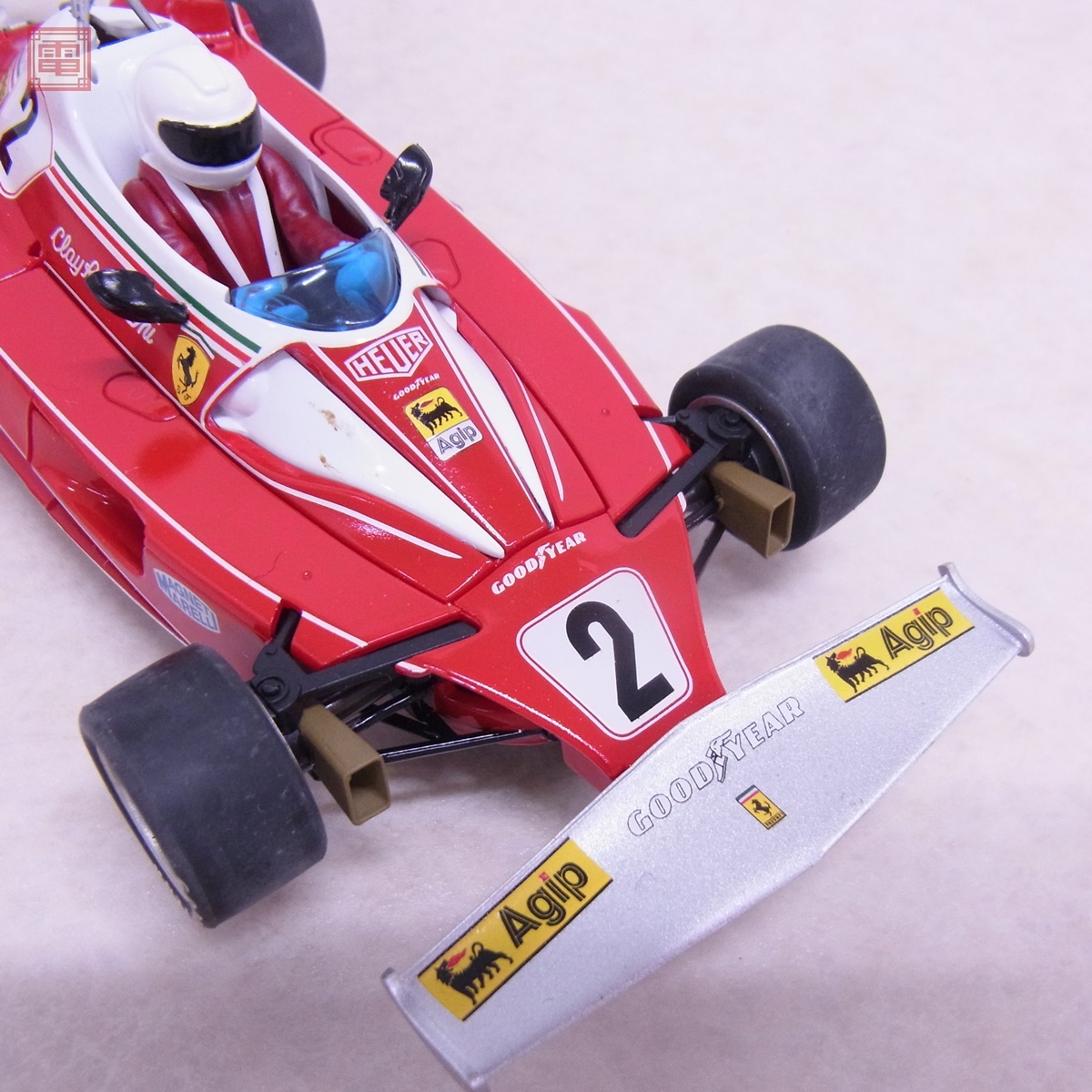 【やや傷や汚れあり】スケーレックストリック 1/32 フェラーリ 312 T2 スロットカー F1 #2 SCALEXTRIC FERRARI ...