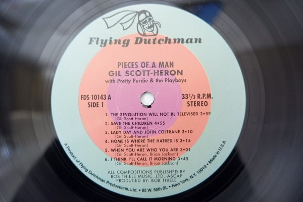 【目立った傷や汚れなし】O7-306＜LP/US盤/美品＞Gil Scott-Heron / Pieces Of A Manの落札情報詳細 - Yahoo!オークション落札価格検索 オークフリー