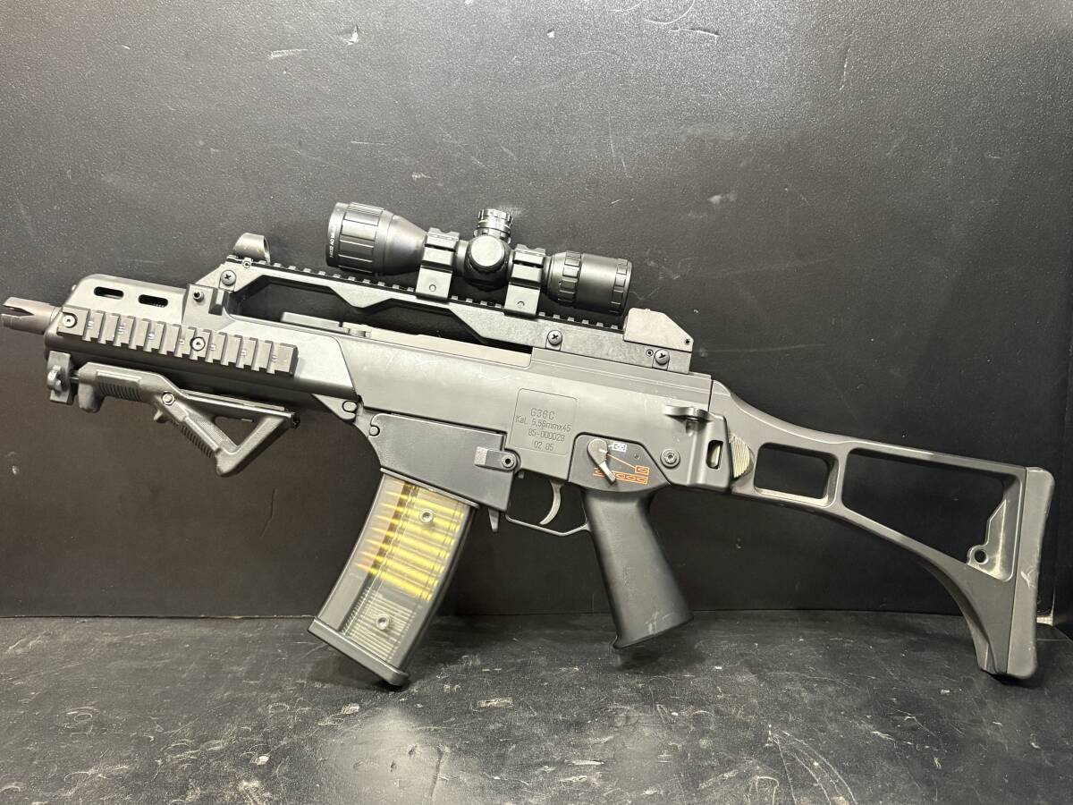 【傷や汚れあり】東京マルイ G36C Kal.5.56mm×45 85-000029 ASGK刻印 3-9×32 AO Mil-dot スコープ 電動ガン？ トイガン 動作未確認 現状品 ...