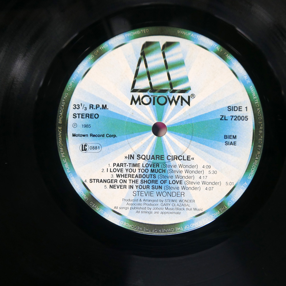 【やや傷や汚れあり】STEVIE WONDER/IN SQUARE CIRCLE/MOTOWN VDP1064 CD の落札情報詳細 ...