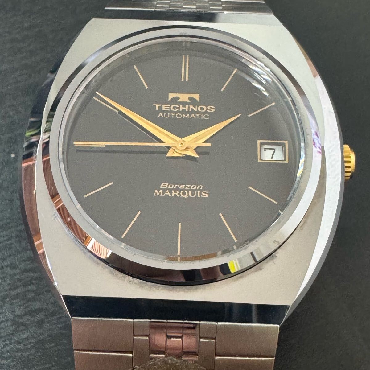 【全体的に状態が悪い】KIS/030645-1/3000/S101-1/【幕張】腕時計 TECHNOS テクノス Borazon-G VⅢ ボラゾン メンズ 自動巻き カットガラスの落札情報 ...