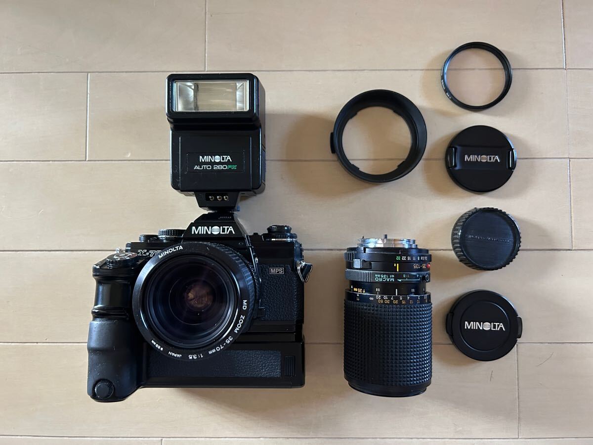 56 カメラ minolta SRM ミノルタ ブラックボディ レンズ MC W.ROKKOR-HG 1:2.8 f=35mm モーター ...