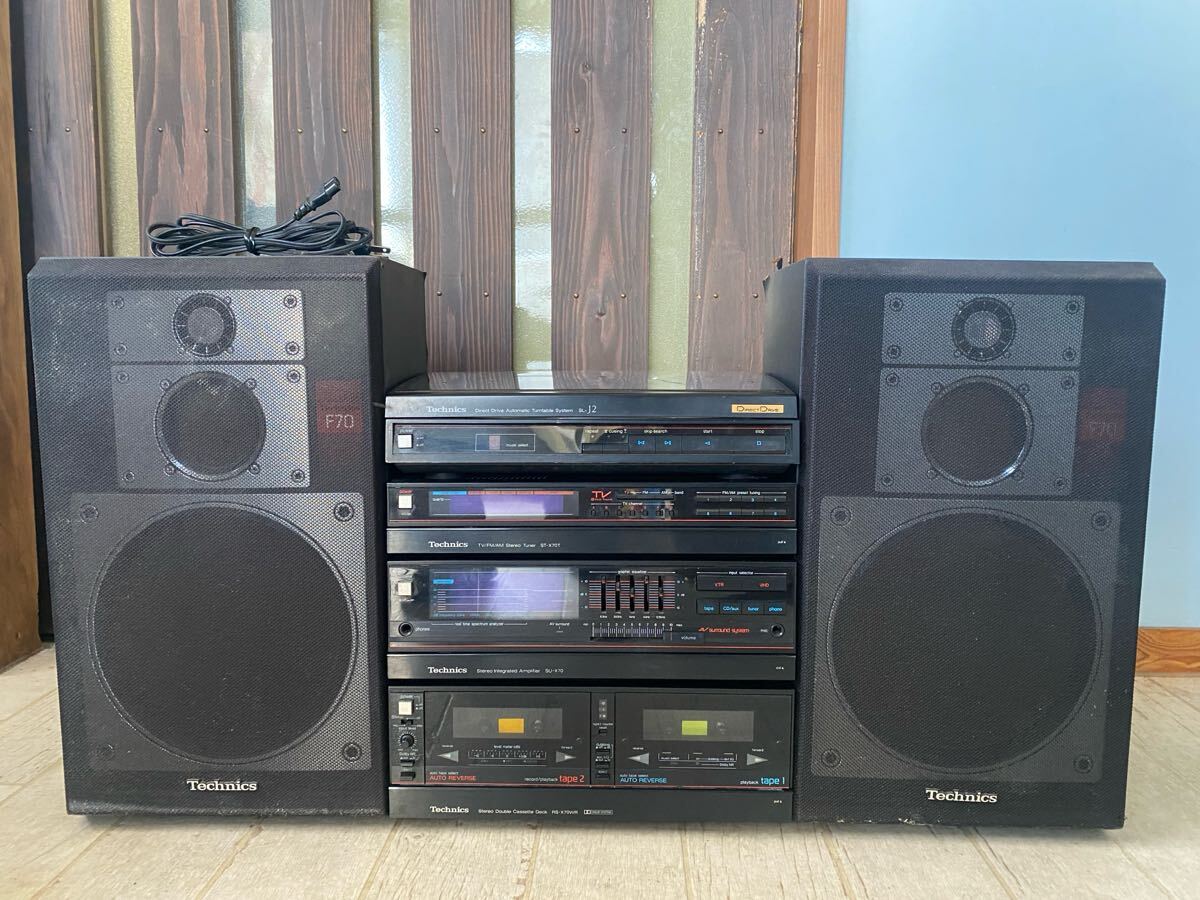 【傷や汚れあり】Technics テクニクス システムコンポ SL-J2 ST-X70T SU-X70-K RS-X70WR SB-F70 ...