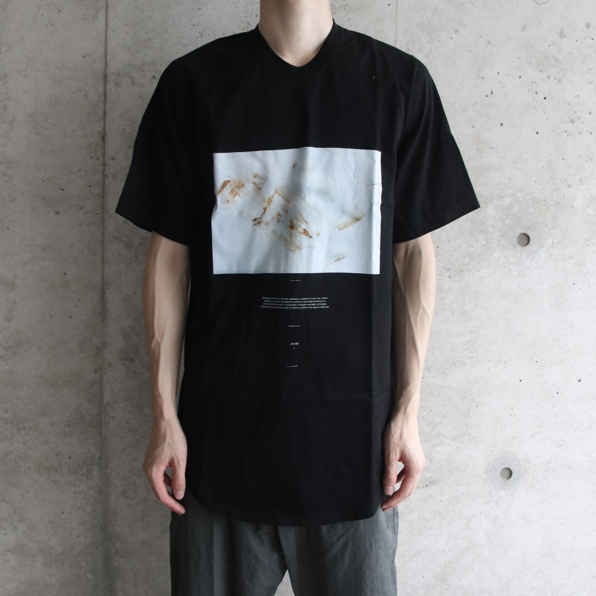 【未使用に近い】美品 ヌードマサヒコマルヤマ DISTORTION 3 / プリント Tシャツ / size 4 (WHITE) 清春 julius DEVOA ARTEFACT ...