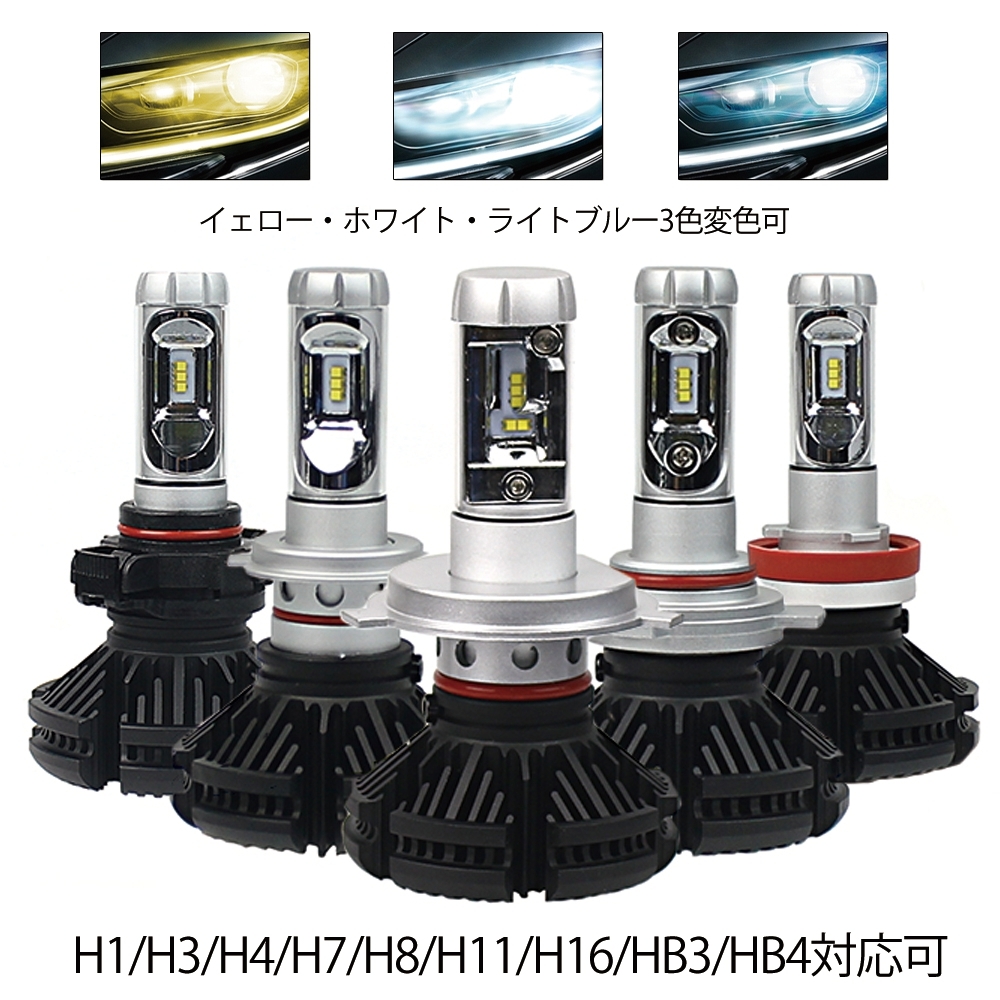 【未使用】新発売 LEDヘッドライト K38 フォグランプ H1 H3 H4 H7 H8/H9/H11/H16 HB3 HB4 新車検対応 ポンつけ 12V 50W 18000LM 6000K ...