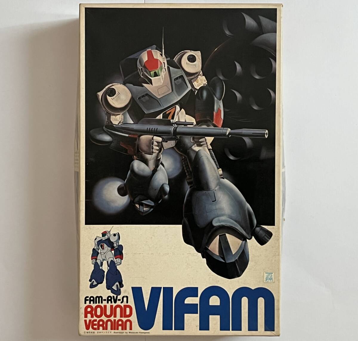 【傷や汚れあり】BANDAI バンダイ 1/100 銀河漂流バイファム No.1 ROUND-VERNIAN VIFAM ラウンドバーニアン ...