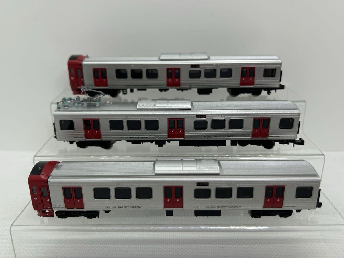 【目立った傷や汚れなし】クハ812-1102 モハ813-1102 クハ813-1102 ライト点灯確認 3両 ポポンデッタ 6062 813系1100番代 鹿児島本線 9両セット ばらし品の ...