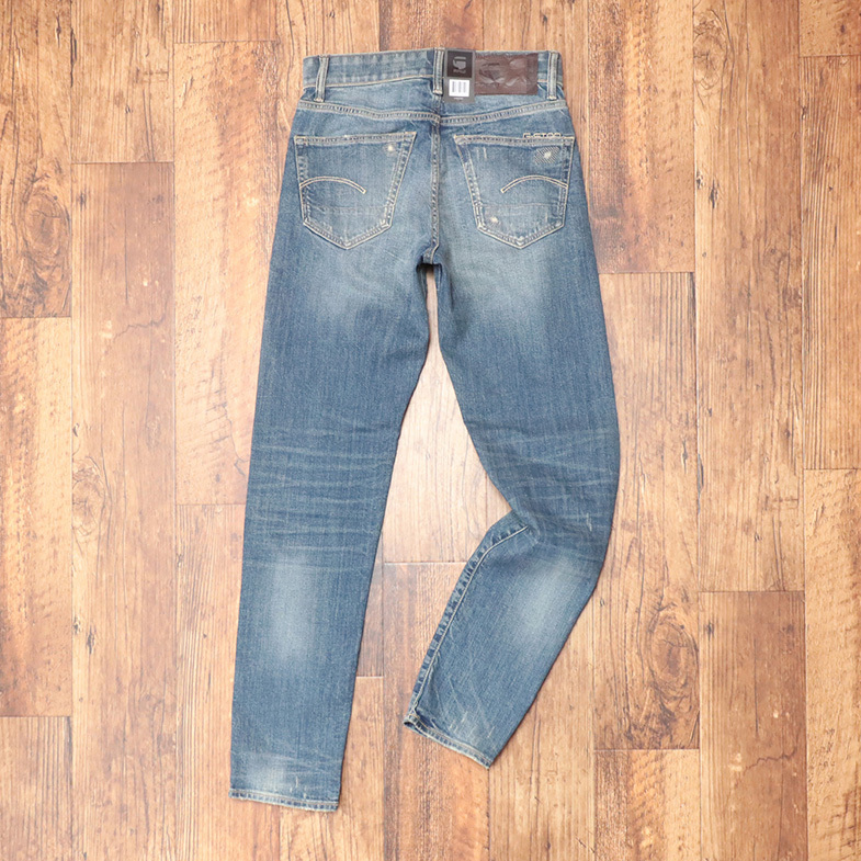 【未使用】1円/G-STAR RAW/29インチ/美脚デニムパンツ 3301 ALIM C D16176-B767 ストレッチ ダメージ ...