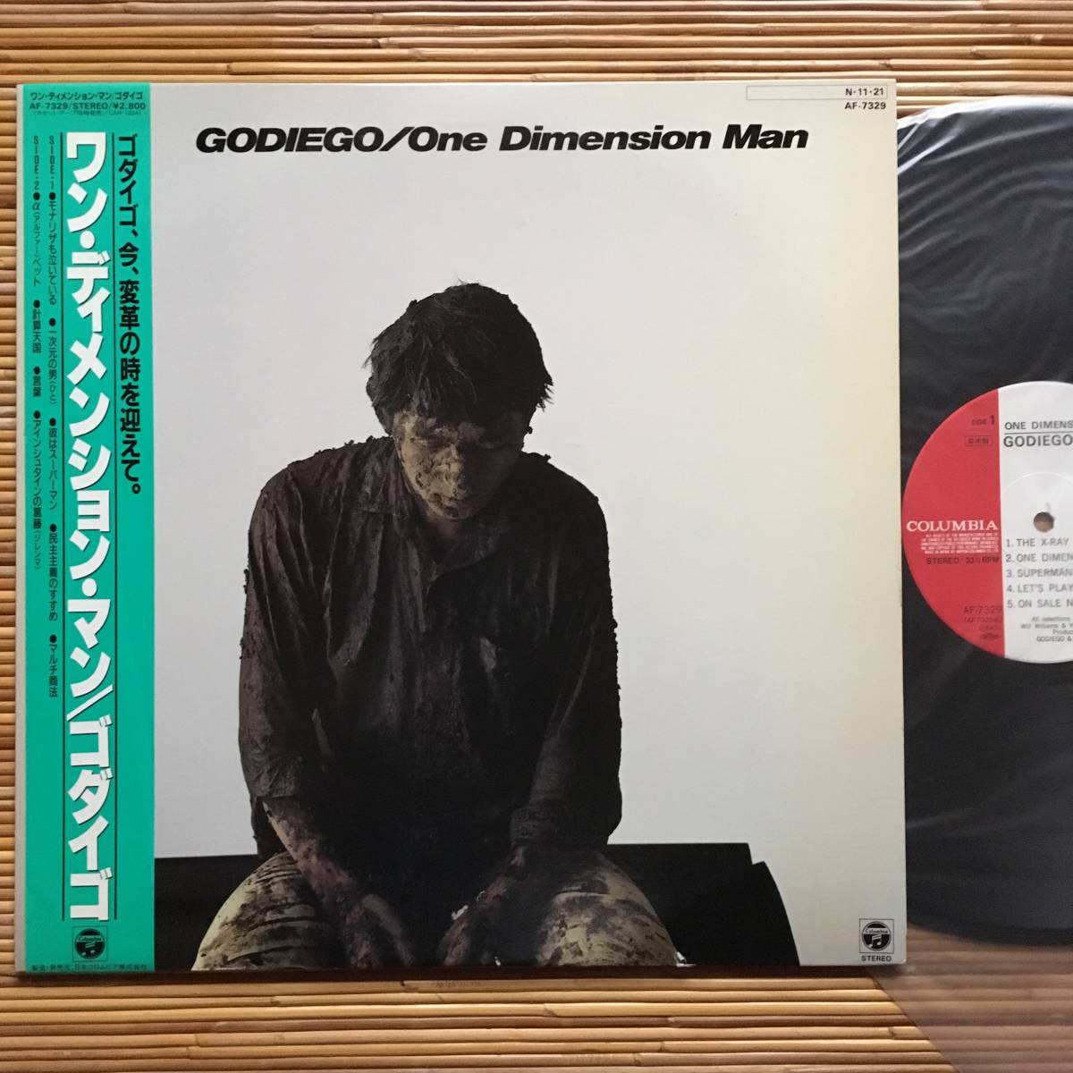《極美盤・見本盤》ゴダイゴ『ワン・ディメンション・マン』LP～GODIEGO/One Dimension Man/タケカワユキヒデ/ミッキー ...
