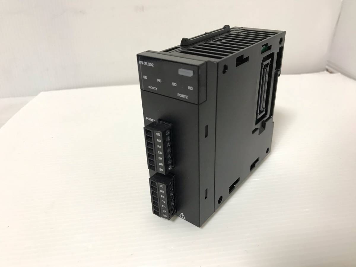 【送料無料】【動作確認済・美品】キーエンス KEYENCE KV-XL202 シリアルコミュニケーションユニット 2ポート RS-232C×2 ...