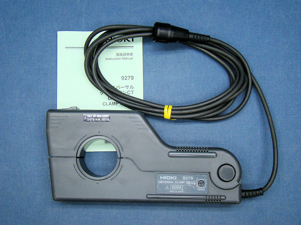 【傷や汚れあり】HIOKI 日置 ユニバーサルクランプオンセンサ CT 9279 AC/DC 交流/直流 500A Φ40mm 中古 の落札情報詳細| ヤフオク落札価格情報 オークフリー