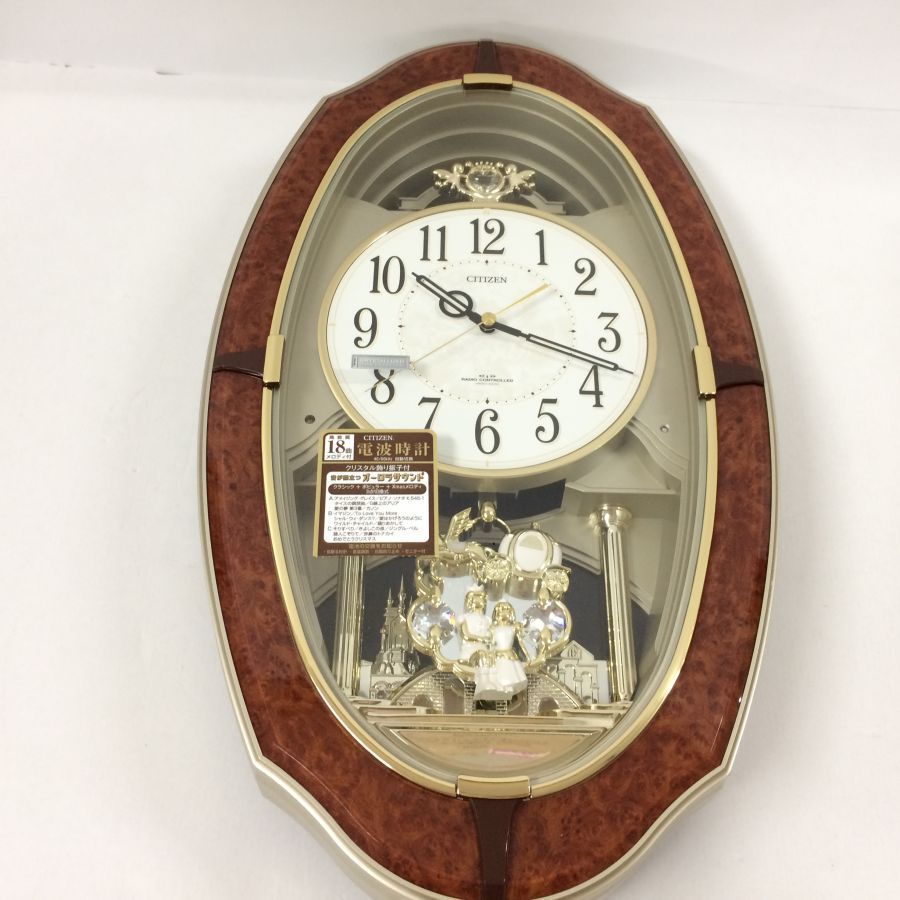 【現状渡し品】 シチズン CITIZEN パルミューズM483 4MN483-023 電波時計 掛時計 【101-200609-MS-5-TEI】 の落札情報詳細| ヤフオク落札価格情報 オークフリー