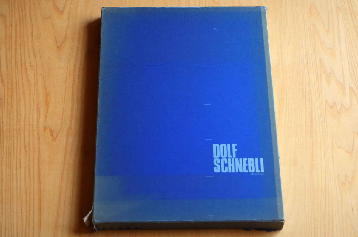 【傷や汚れあり】Dolf Schnebli Architekt 絶版 古書 洋書 希少本 Herzog de Meuron スイス建築 大型本 ...