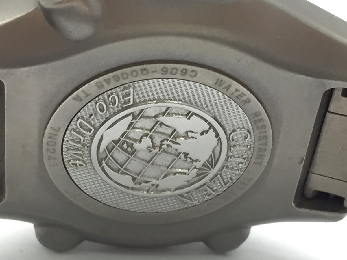 【1円開始】 CITIZEN シチズン アテッサ C605-000648 メンズ エコドライブ 腕時計 中古 ジャンク m20091118の ...