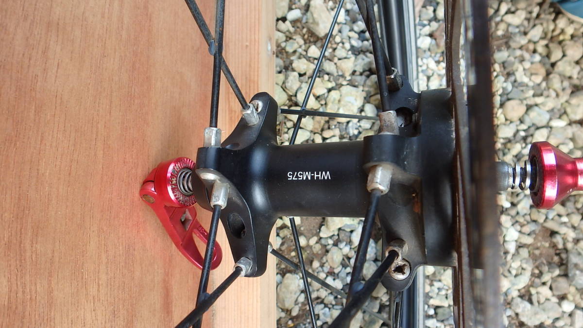 SHIMANO MTBホイール前後セット WH-M575 クリンチャー ディスクブレーキ対応（6穴タイプ） おまけ付の落札情報詳細 ...