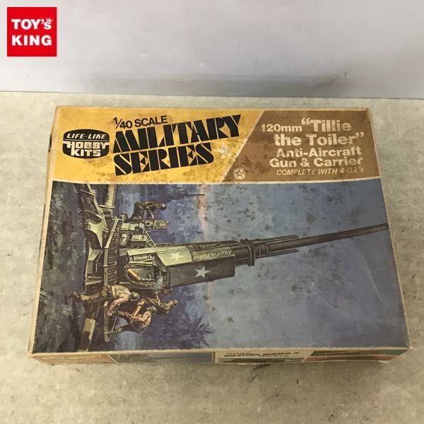 1円～ HOBBY KITS MILITARY SERIES 1/40 120mm Tillie the Toiler Anti-Aircraft Gun&Carrier COMPLETE ...