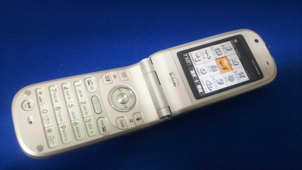 【傷や汚れあり】docomo FOMA SA700iS ＃DG1100 SANYO ガラケー ケータイ 簡易動作確認＆簡易清掃＆初期化OK ...