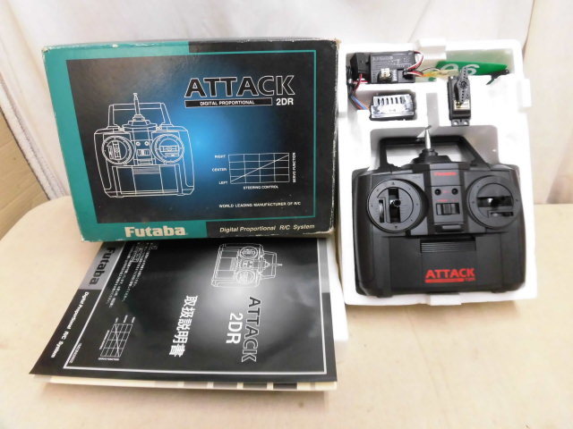 ! プロポ FUTABA フタバ ATTACK 2DR - AM27/T2DR/R122JE/S3003/電動カー用 MC210CB付/27 ...