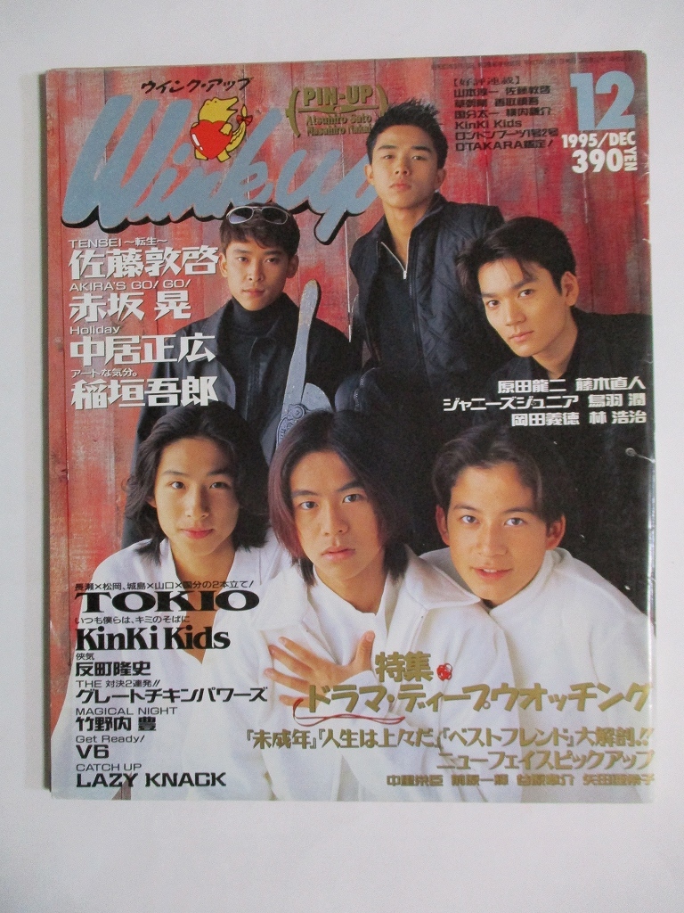 Wink up 1995年 12月号 V6 中居正広 TOKIO KinkiKidsの落札情報詳細 - Yahoo!オークション落札価格検索 オークフリー