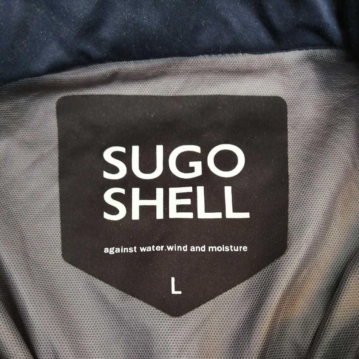 SUGO SHELL☆スゴシェル☆イオン☆ジップアップブルゾン☆ナイロンジャケット☆薄地☆隠しフード☆メンズ☆ネイビー☆Lサイズの落札情報詳細 - Yahoo!オークション落札価格検索 オークフリー