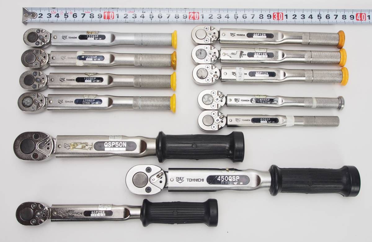 AZ-751 TOHNICHI 東日製作所 トルクレンチ 6種類まとめて QSP50N QSP25N 450QSP 60QSP QSP12N ...