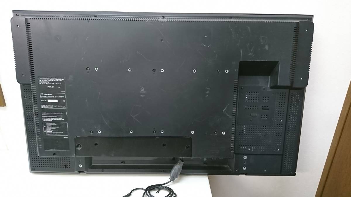 SHARP シャープ PN-E421 42型 大型液晶ディスプレイ フルHD（1920×1080）D-Subx1/HDMIx1 動作品の落札 ...