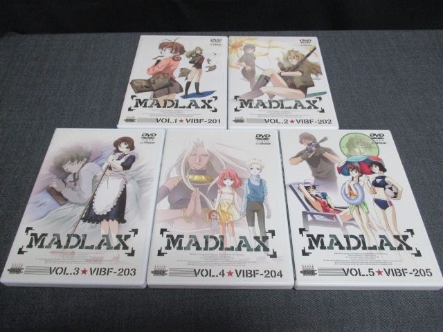 【やや傷や汚れあり】DVD【MADLAX マドラックス 5枚セット】vol.1~5 の落札情報詳細| ヤフオク落札価格情報 オークフリー