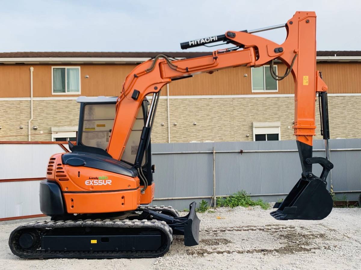 日立建機 EX55UR-3 HITACHI ミニ油圧ショベル(ミニユンボ) 伸縮アーム オフセット制限 深さ制限 高さ制限 倍速付 千葉県 の ...
