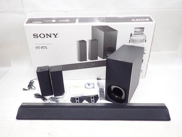 SONY ソニー ホームシアターシステム HT-RT5 (SA-WRT5 / SA-SRRT5 / SA-RT5) 2017年製 元箱/説明書 ...