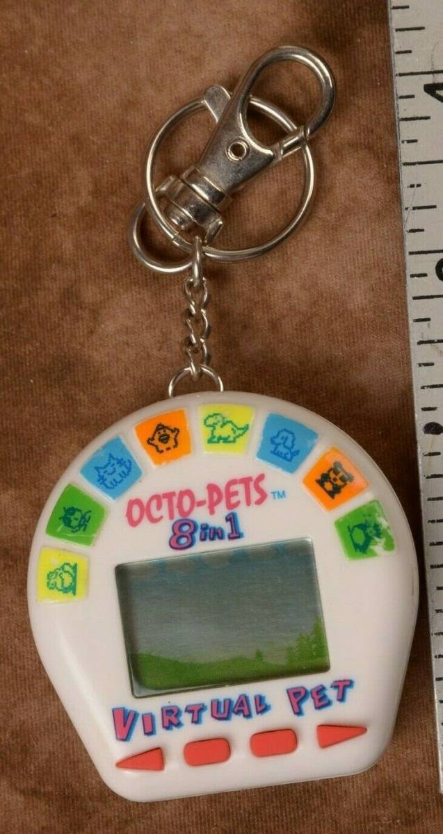 Octo-Pets 8 In 1 1997 Tamagotchi Nano Styled Virtual Pet Keychain ...