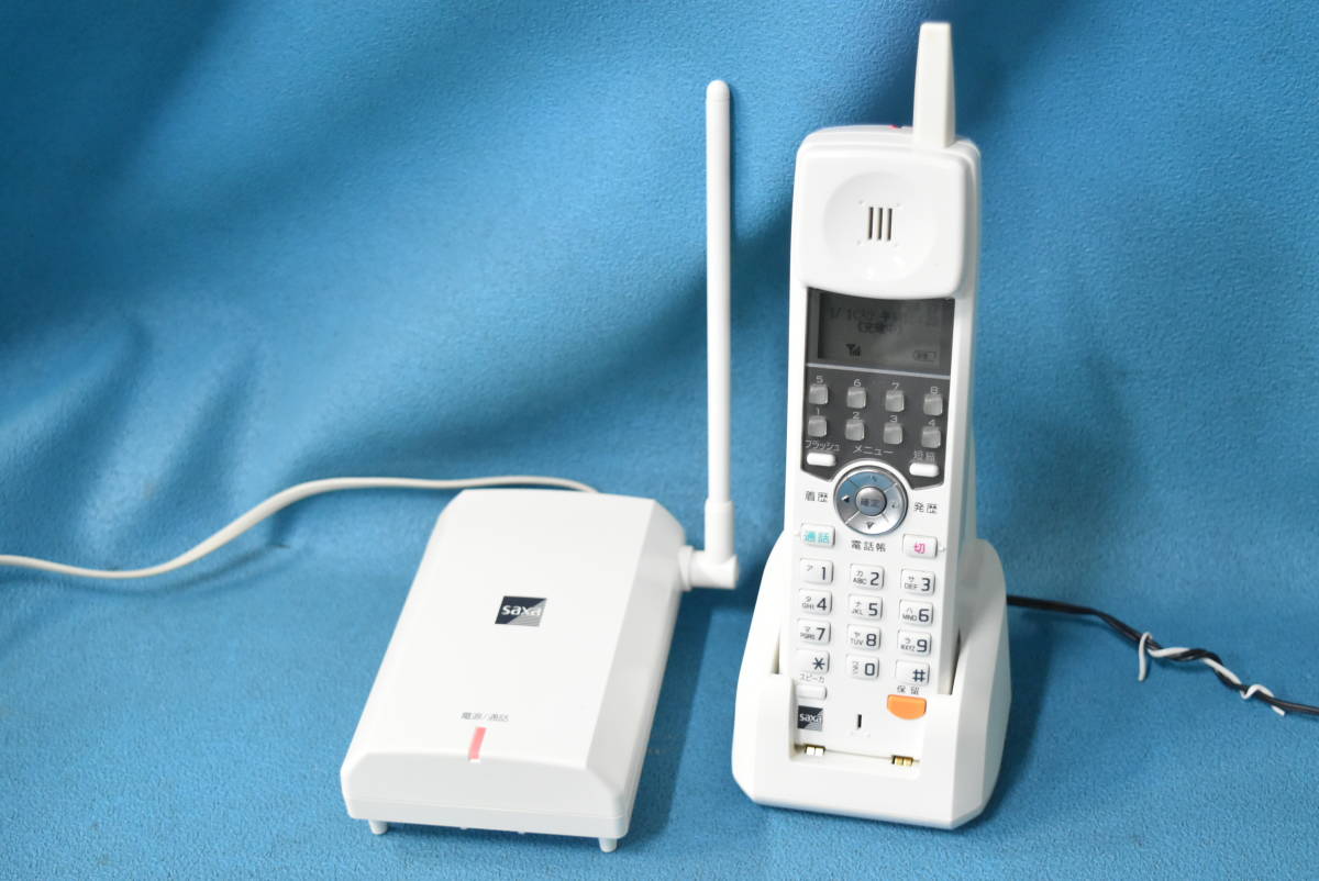 【目立った傷や汚れなし】SAXA/サクサ ビジネスフォン Bluetoothコードレス電話機 PLATIA/Actys 【WS700(W)】 M-448(0901) の落札情報詳細 ...