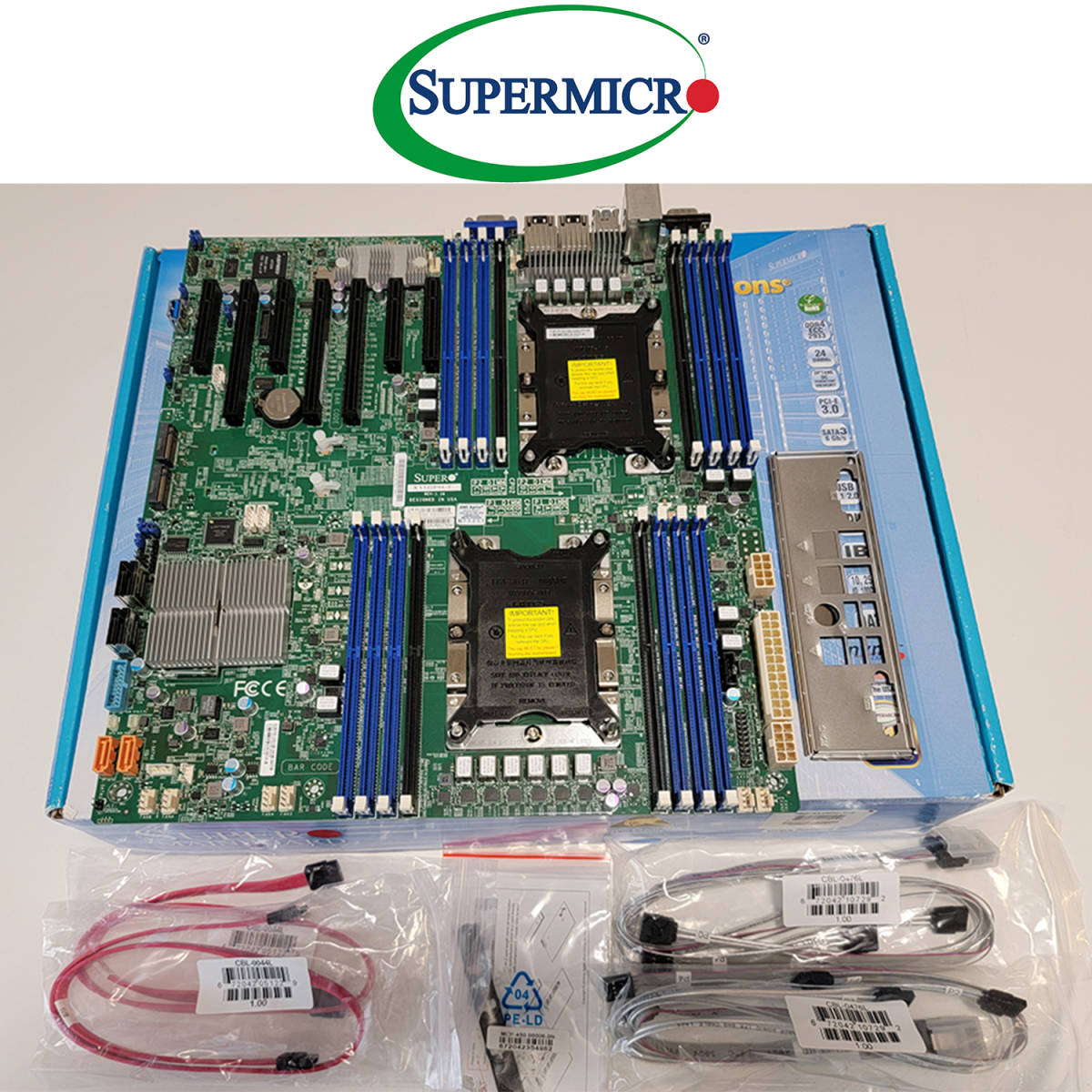 【目立った傷や汚れなし （詳細）】★難アリ★SuperMicro X11DPH-T 10Gbpsイーサーオンボード★Xeon Dualマザー ...