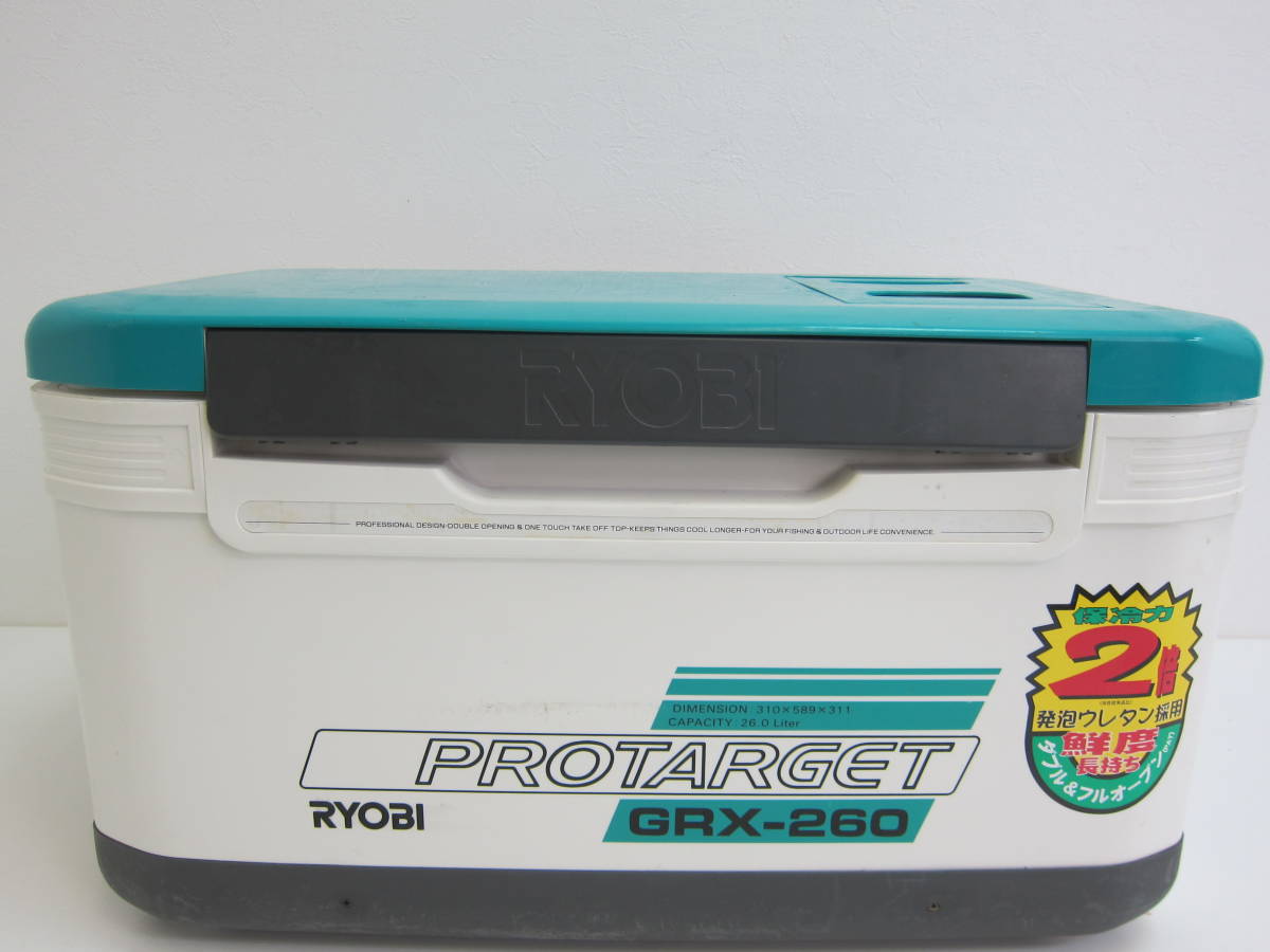 【傷や汚れあり】211125G☆★ クーラーボックス プロターゲット RYOBI GRX-260 魚釣り フィッシング PROTARGET リョービ 現状品 アウトドア☆の落札情報詳細 ...