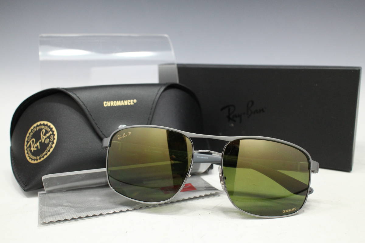 【目立った傷や汚れなし】1円～状態良【レイバン/Ray-Ban本物】サングラス/RB3660-CH/CHROMANCE/プラスチックフレーム ...