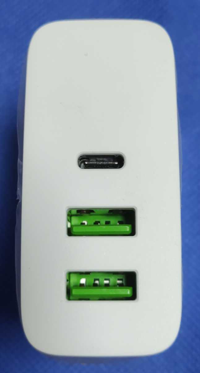 【未使用】USB-PD QC3.0 充電器 プラグ折りたたみ式 急速充電器 高速充電 TYPE-C×1 QC3.0×2 65W iPhone android MacBook Windows 2 ...