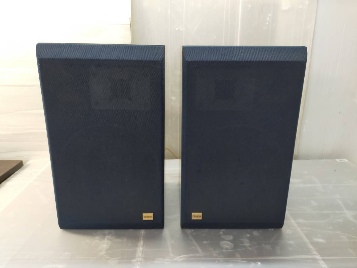 【全体的に状態が悪い】DENON スピーカー MODEL SC-101 4818k ジャンク品 通電確認・動作確認なし 長期保管 2個セット ...