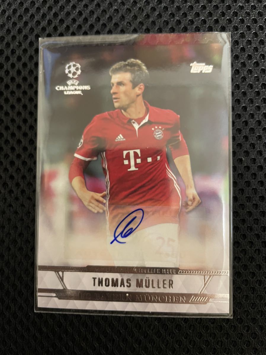 【目立った傷や汚れなし】Topps 2017 UEFA Champions League SHOWCASE Thomas Muller ...