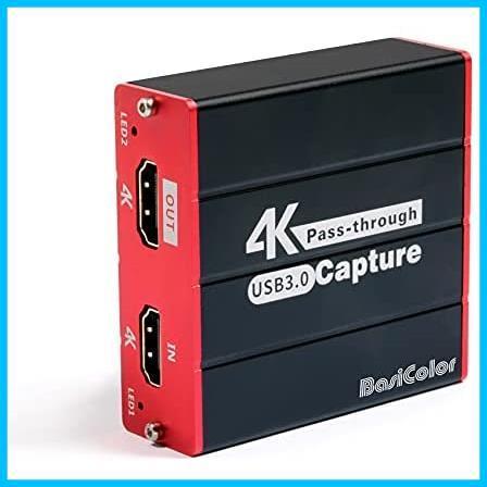 【未使用に近い】Basicolor320 キャプチャーボード switch対応、4K30FPS USB3.0 HDMIゲームキャプチャー パス ...